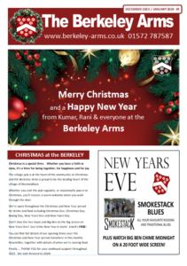 Newsletter - The Berkeley Arms, Wymondham